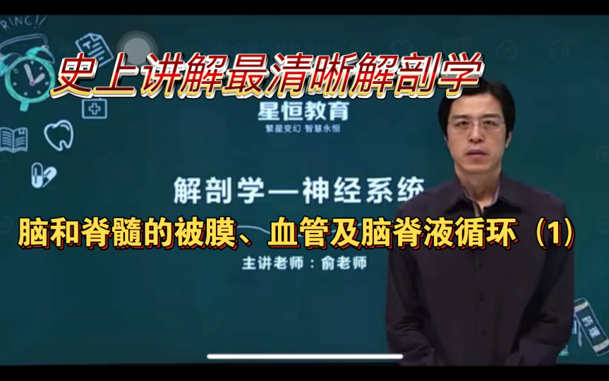 神经系统一脑和脊髓的被膜、血管及脑脊液循环(1)