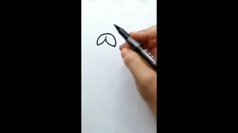 中秋节主题简笔画·嫦娥奔月简笔画