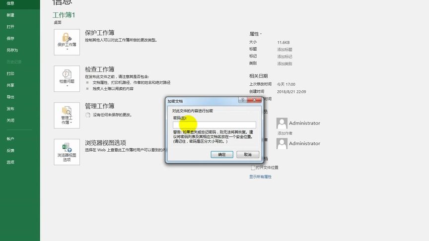 为你的excel表格加密