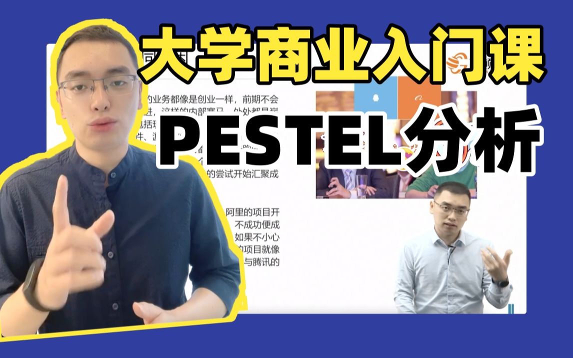 大学商业入门课|阿里动物园案例分析课③PESTEL分析在商业中的实际...