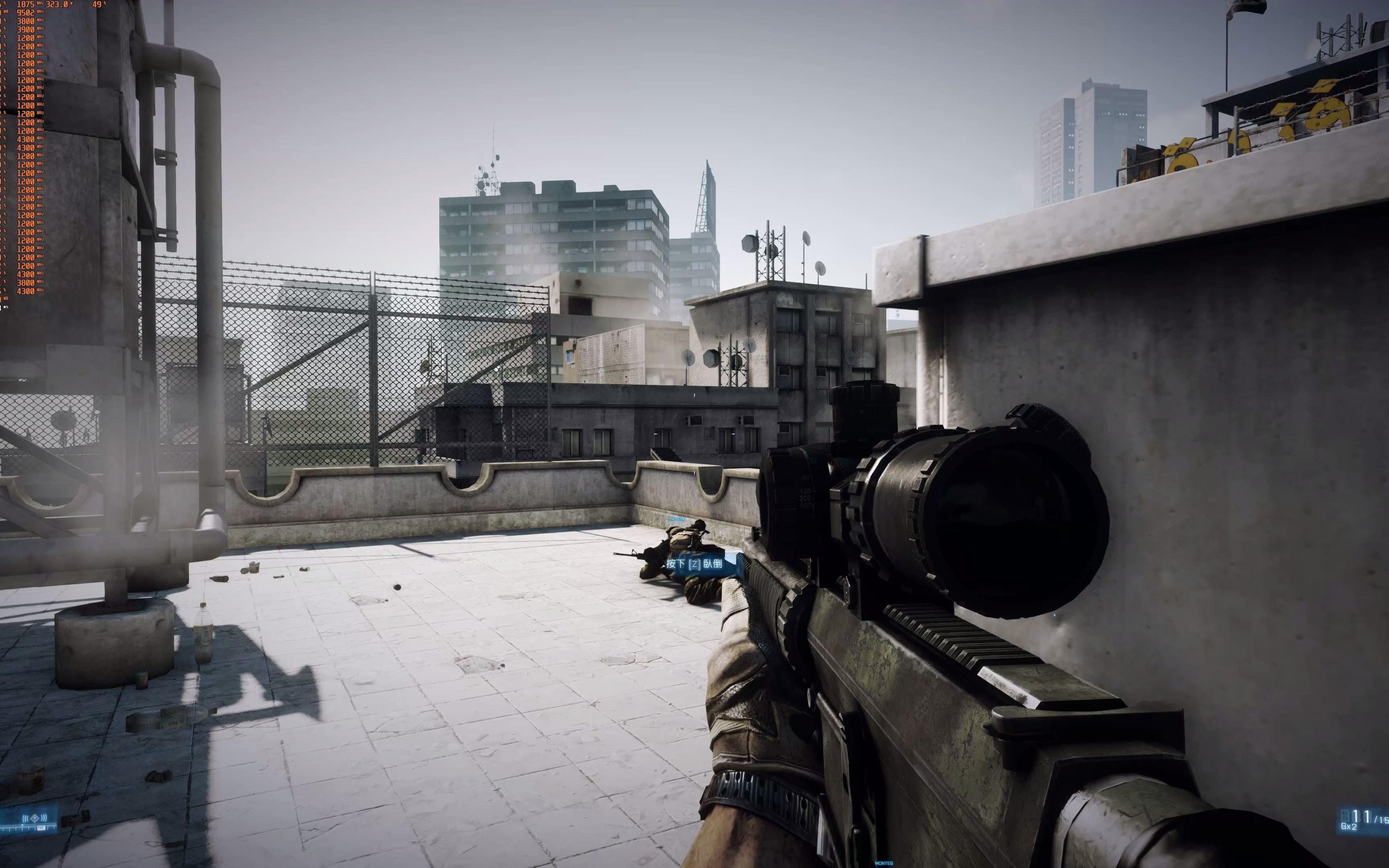 i9 10980XE+RTX3080星耀OC 战地3 碎剑者行动 4K 144hz 游戏测试2