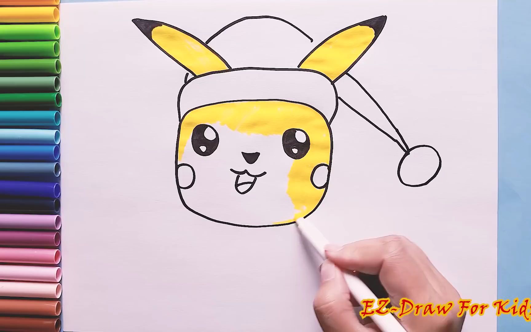 【简笔画】一步一步教你学画皮卡丘,一看就会的简笔画!超简单! 丨绘画...