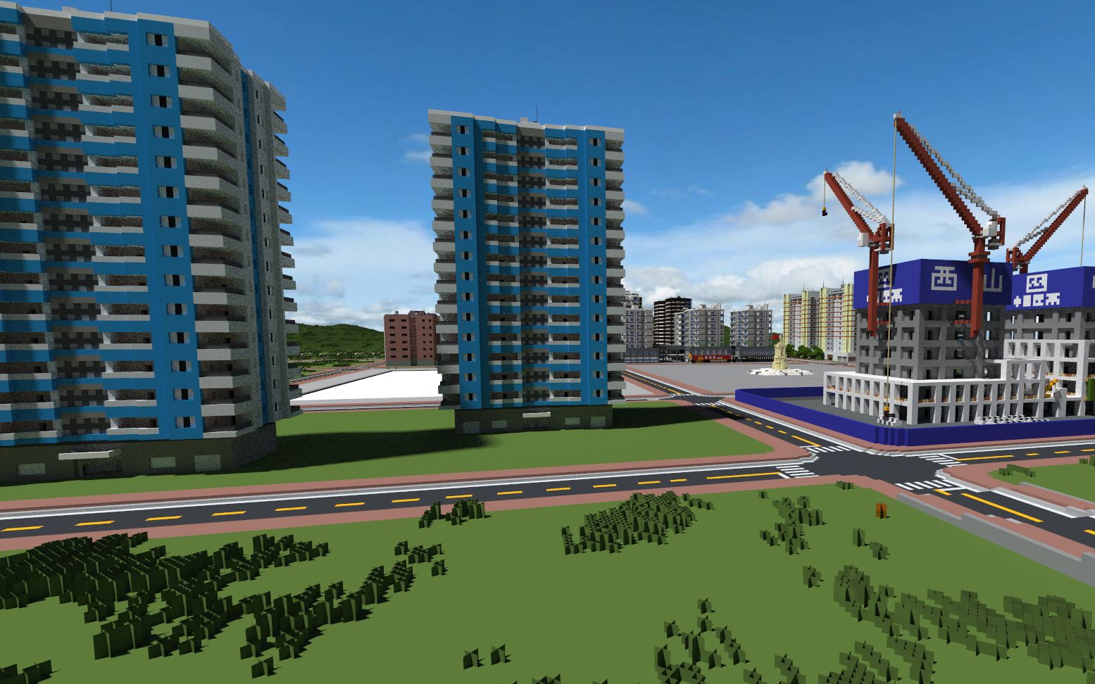 【Minecraft】建筑建造实录-01-现代高层住宅①