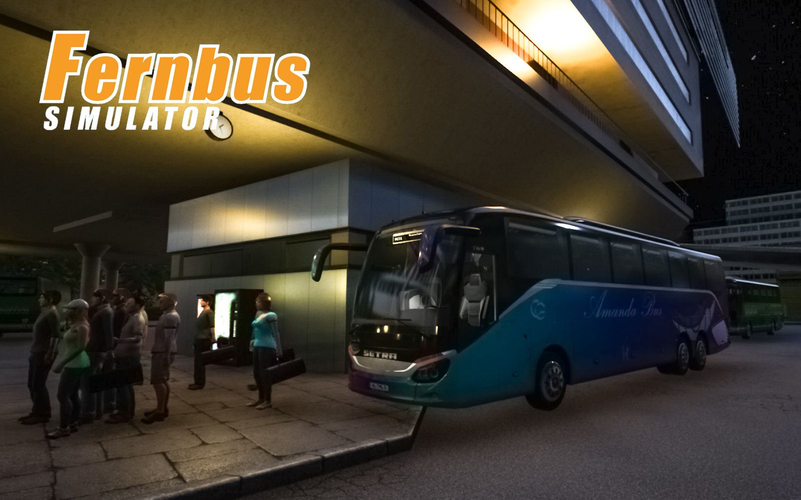 长途客车模拟 无人的深夜里有班开往慕尼黑的班车