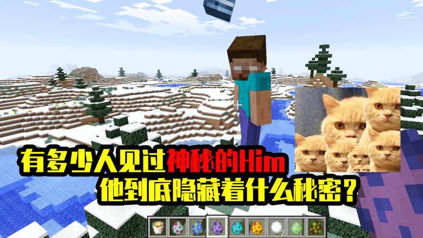 我的世界mod:有多少人见过神秘的him,他到底隐藏着什么秘密?