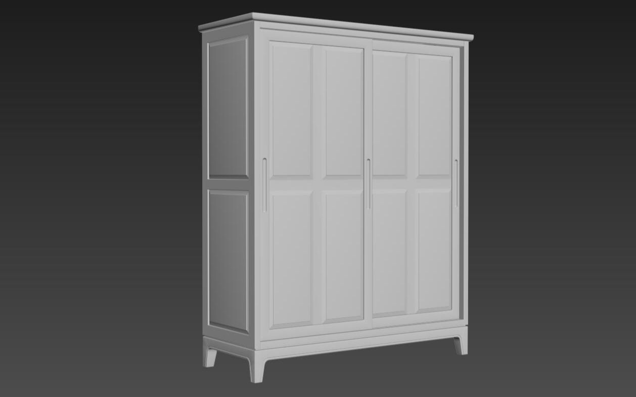 №105中式衣柜建模过程