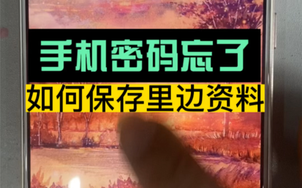 手机密码忘了,如何删除密码,保存手机内数据