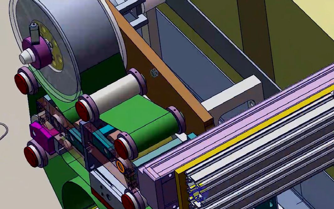 SolidWorks非标自动化设备设计:自动贴标机设计案例