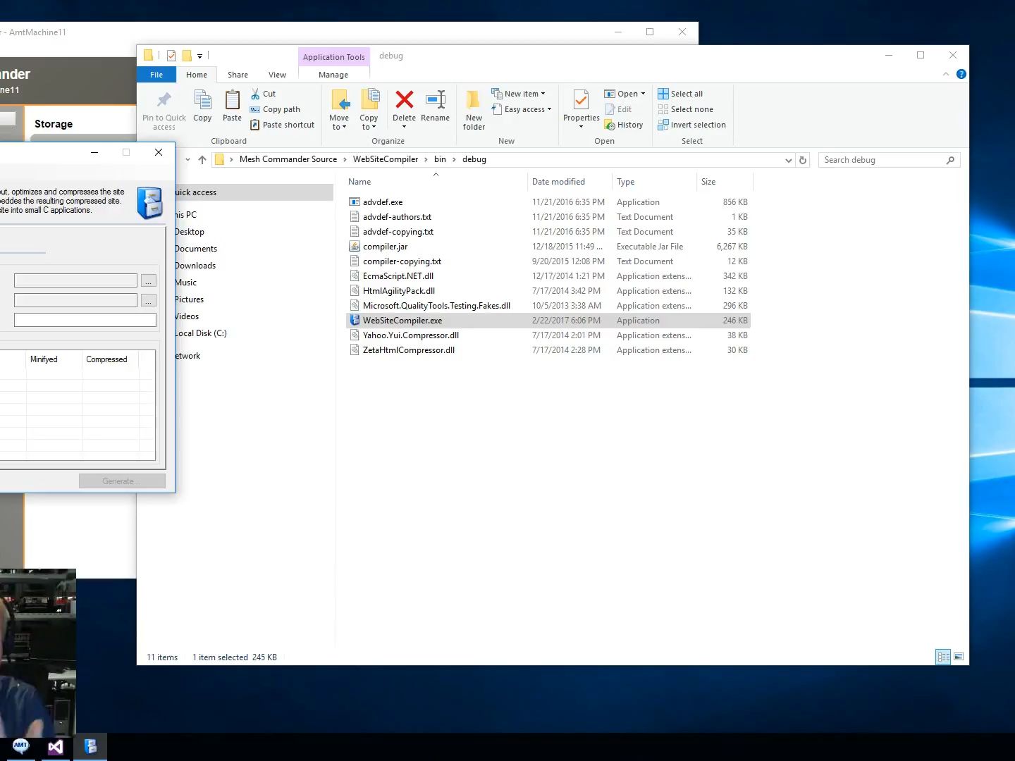 MeshCommander Creating Firmware Web Application