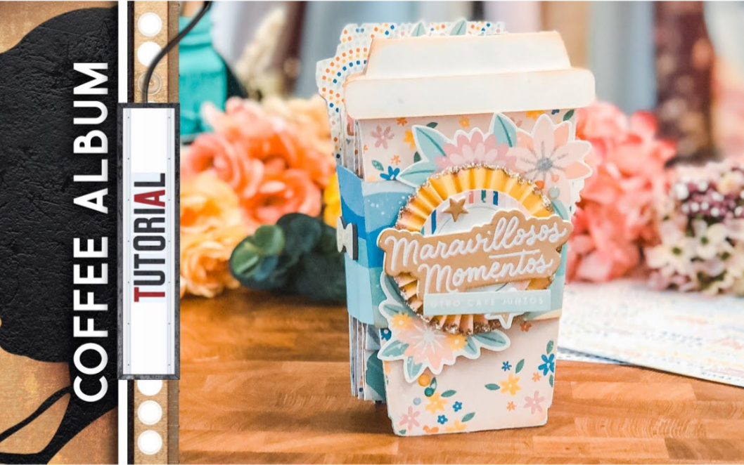 【相册】简单快速迷你咖啡杯造型手工相册制作教程|Mini Álbum ...