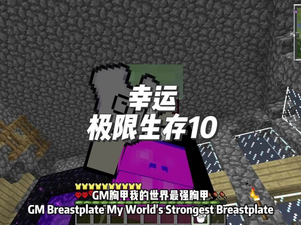 幸运极限生存10管理员GM胸甲无限创造模式 #叶枫的日常 #我的世界