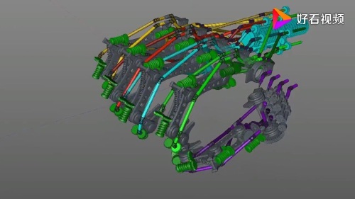 机械手臂设计模型,展开后的结构更是漂亮!