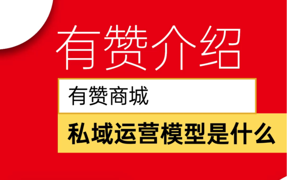 有赞微商城小程序私域运营模型是什么?#有赞小程序 #有赞商城 #有...