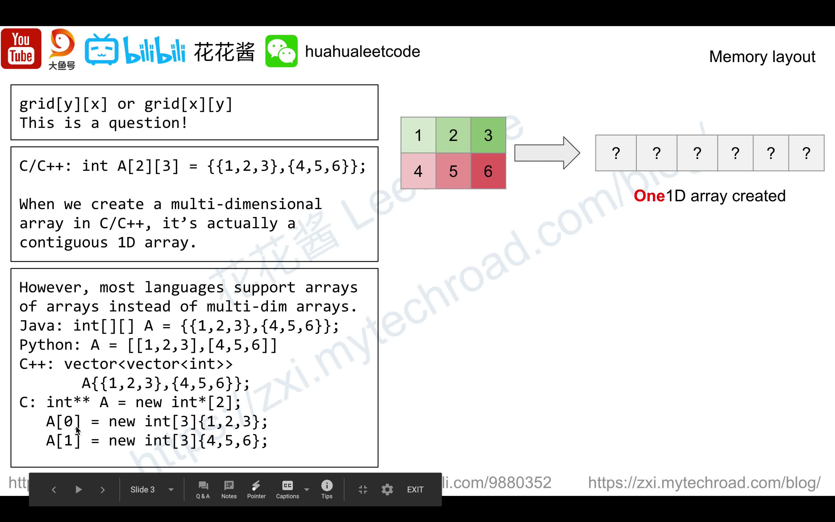 花花酱 - 多维数组和Python整型的内存布局 - CS大讲堂 EP12