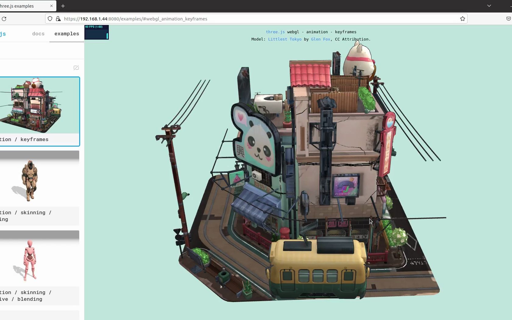简易的web 3D展示