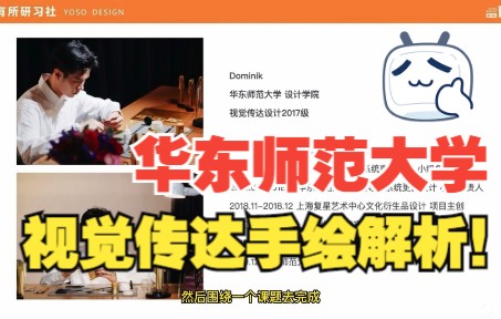 华东师范大学视觉传达方向设计考研手绘学习与风格介绍!