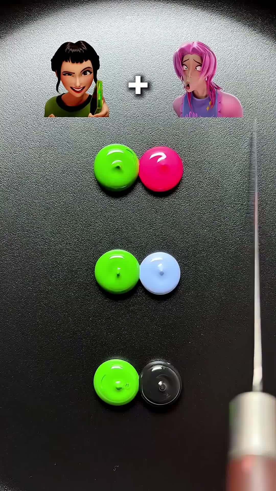 卡通角色颜料创作