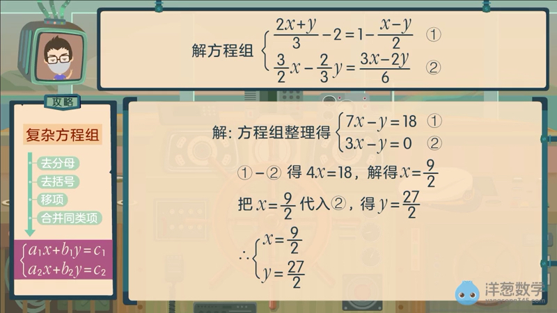 1.2.2加减消元法_解复杂的方程组