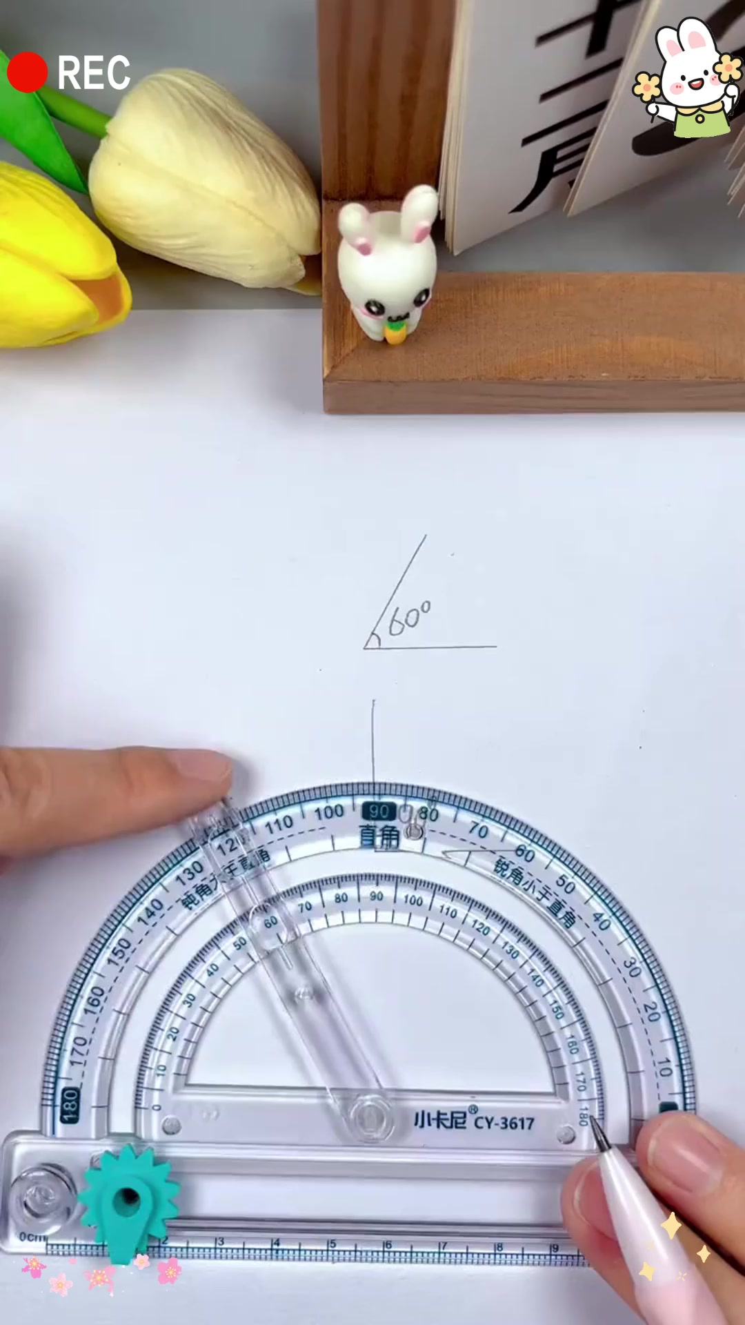 活动角教具二四年级量角器数学角的认识直角钝角锐角演示器#数学...