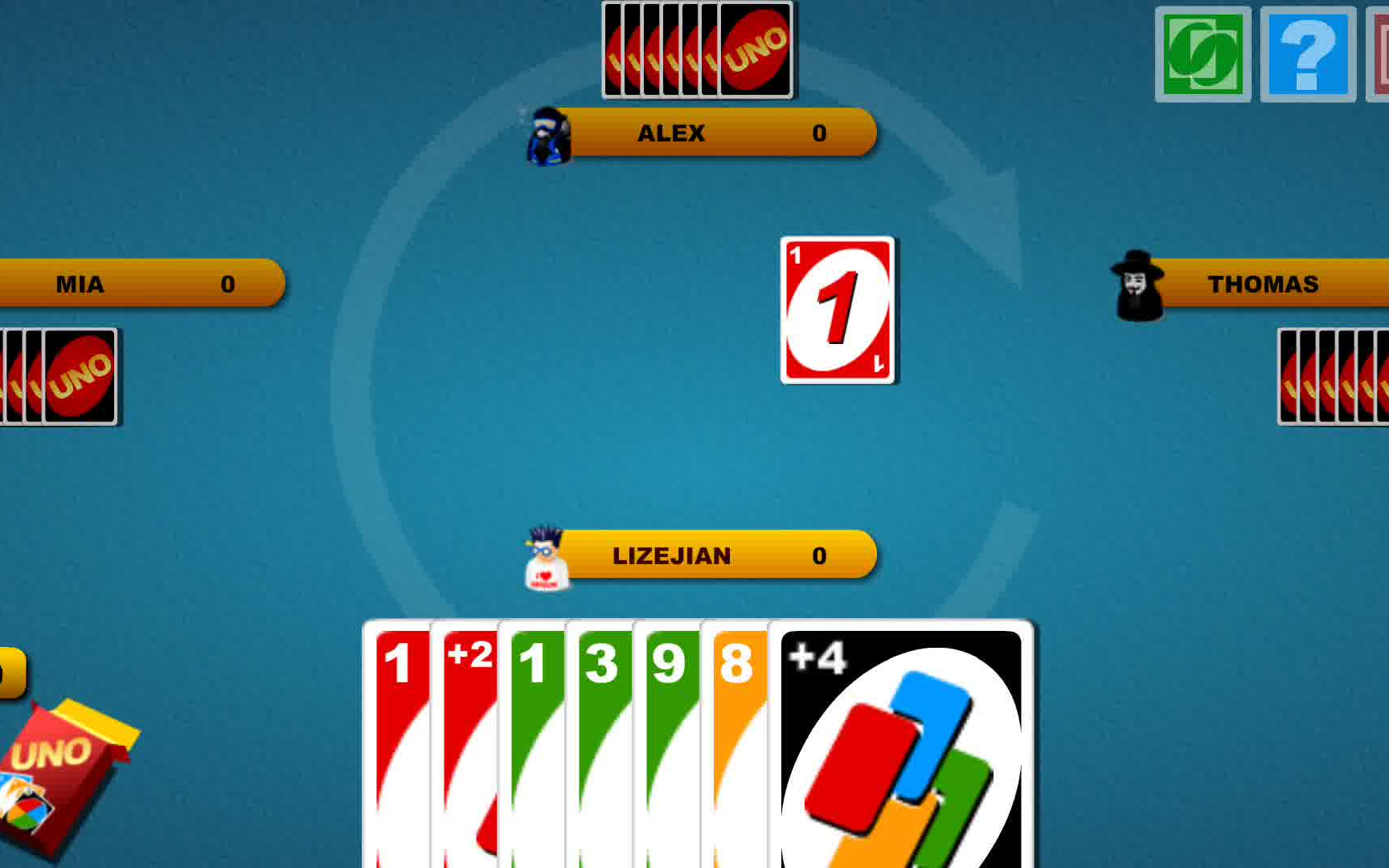 谁玩过这个UNO的手机游戏?