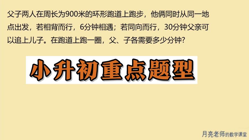 小升初重点题型,相遇追及问题,巧用公式,让你轻松解答