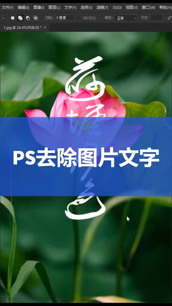 ps去除图片中的文字,你用对方法了吗?