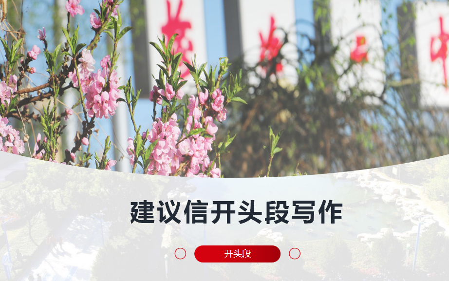 【高考英语】作文建议信开头模板
