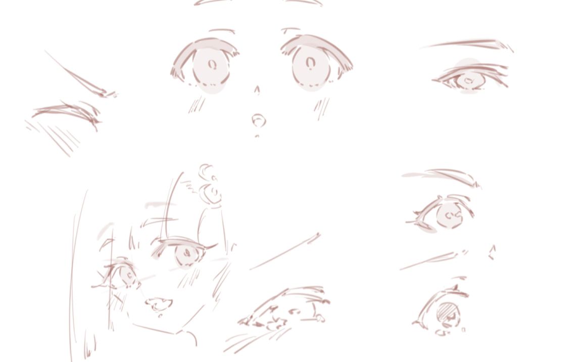 【眼睛定位画法】非常简单,理解向