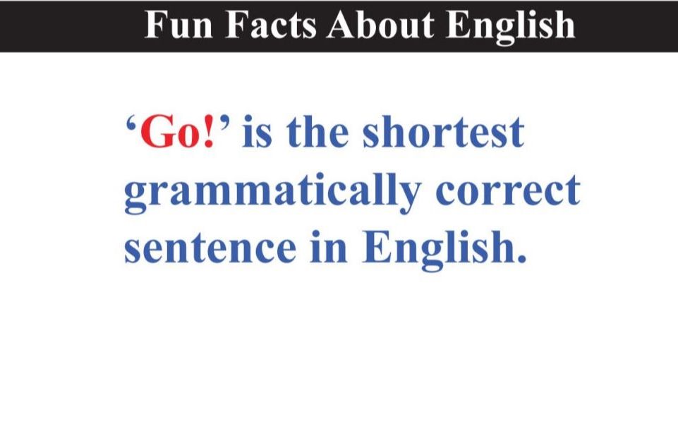 有趣的英语小知识 English words and fun facts