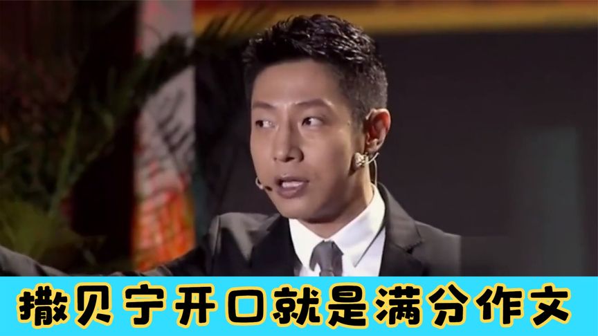 撒贝宁一开口,就是满分作文,这样的撒贝宁谁能不爱呢,实力担当