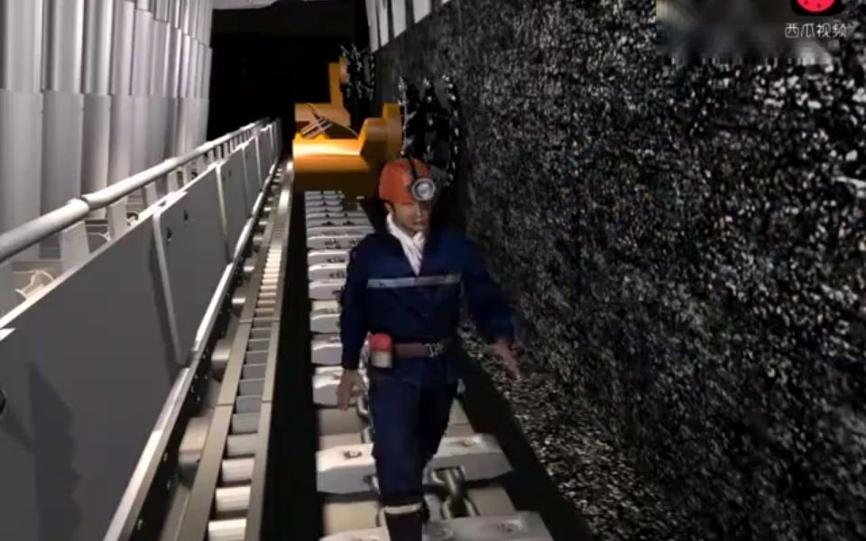 动漫展示煤矿综采工作面标准作业流程
