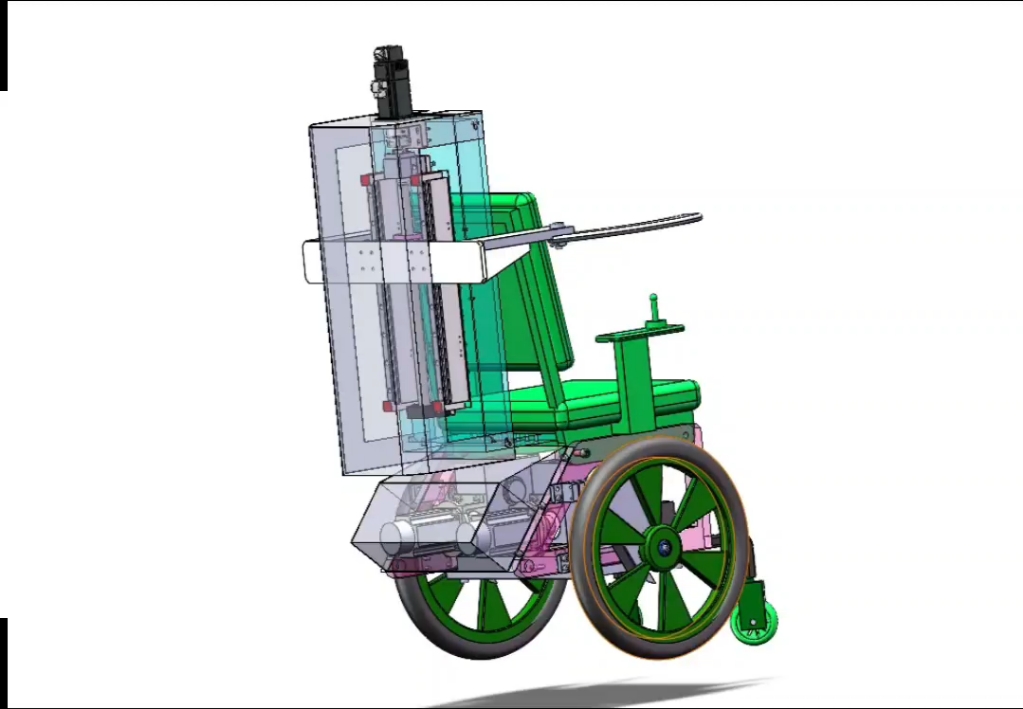 智能康复轮椅模型3D数模图纸 Solidworks20设计专业Solidworks软件...