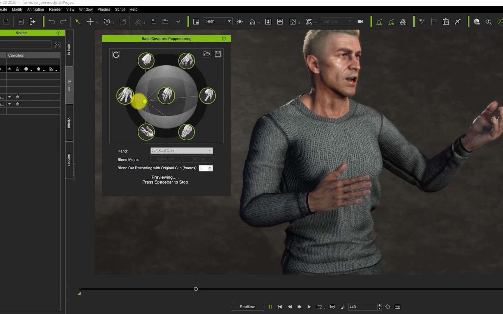 iclone7.83新功能插件:Hand Gesture Puppeteering v20 iClone Python ...