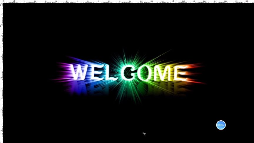 PS设计动画发光字