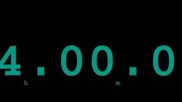 24小时倒计时黑屏静音长视频