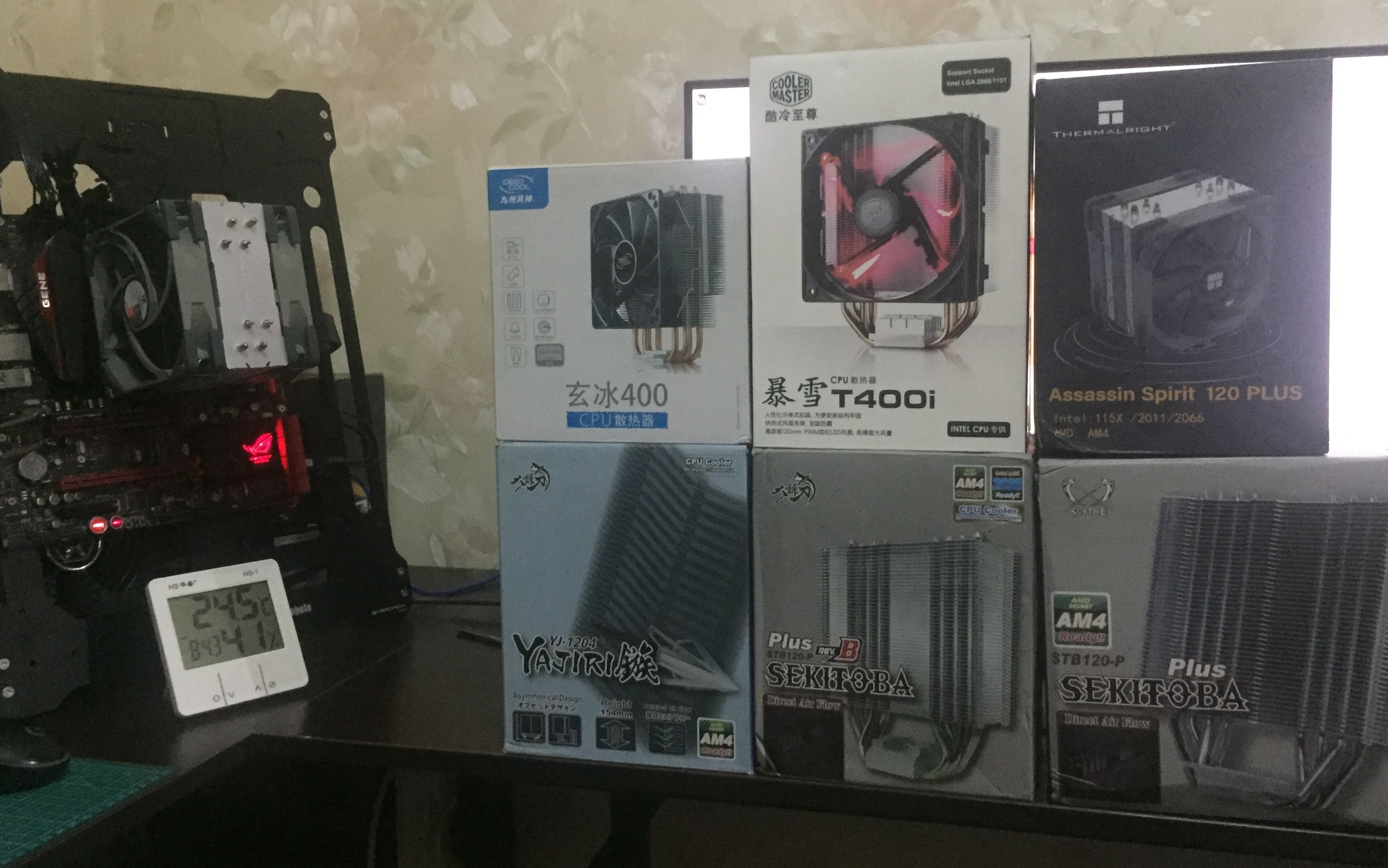 六款百元级别CPU散热器对比,六雄争霸,利民AS120,玄冰400,赤兔马,大...