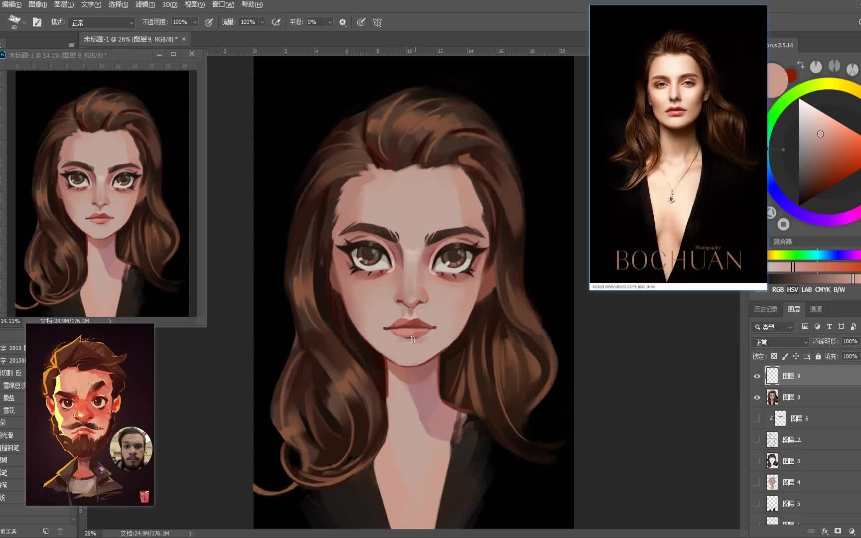 【板绘视频培训】ps板绘怎么让边缘线变光滑 sai板绘上色基础教程