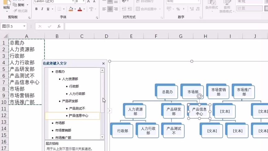 Excel制作公司组织结构,再也不怕给新员工讲不清楚啦,一目了然