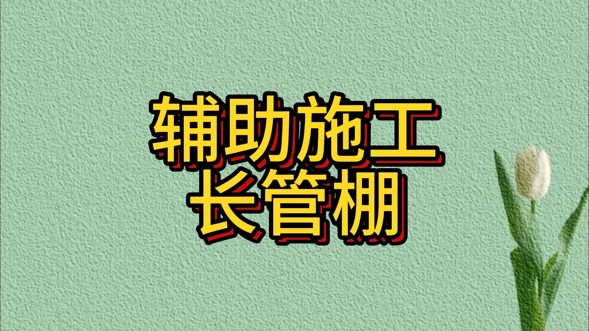 公路隧道-辅助施工:长管棚