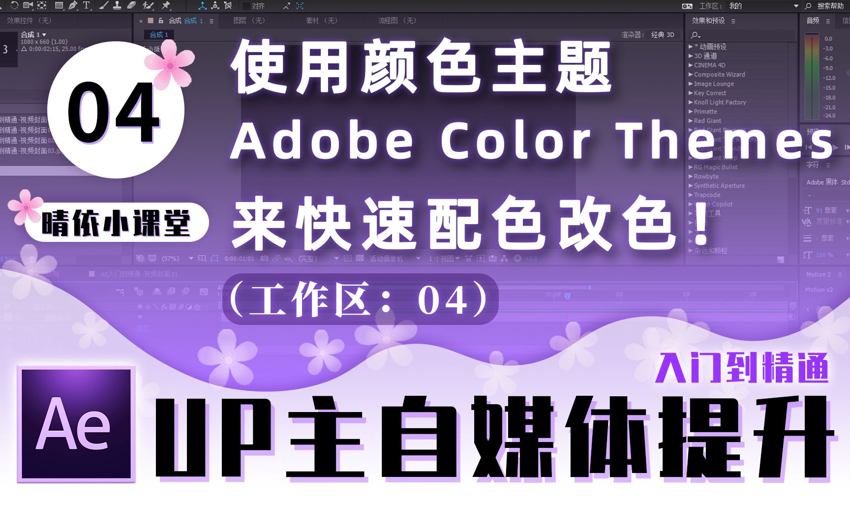 ...Color Themes「晴依小课堂」5分钟入门到精通系列【Adobe After ...