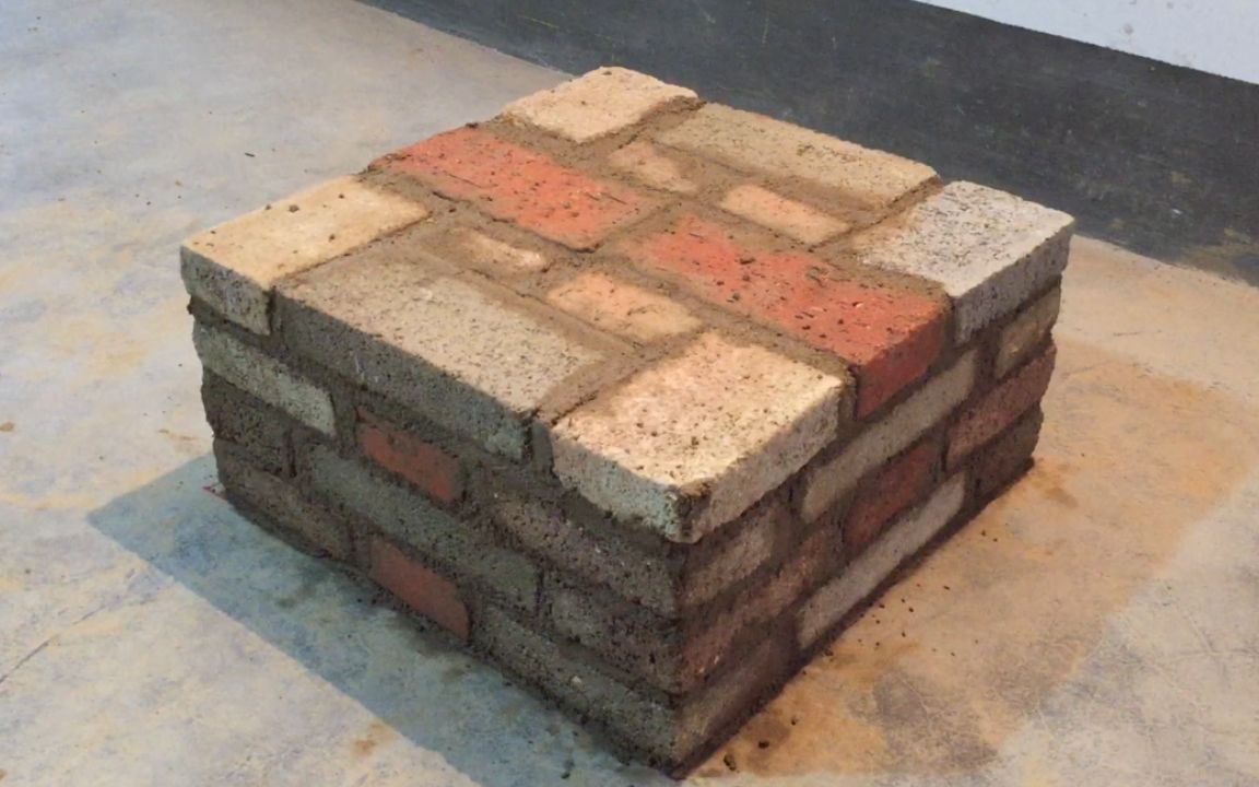 24砖水泥混凝土砖,50x50砖柱最正确砌法,7分砖砌墙方法