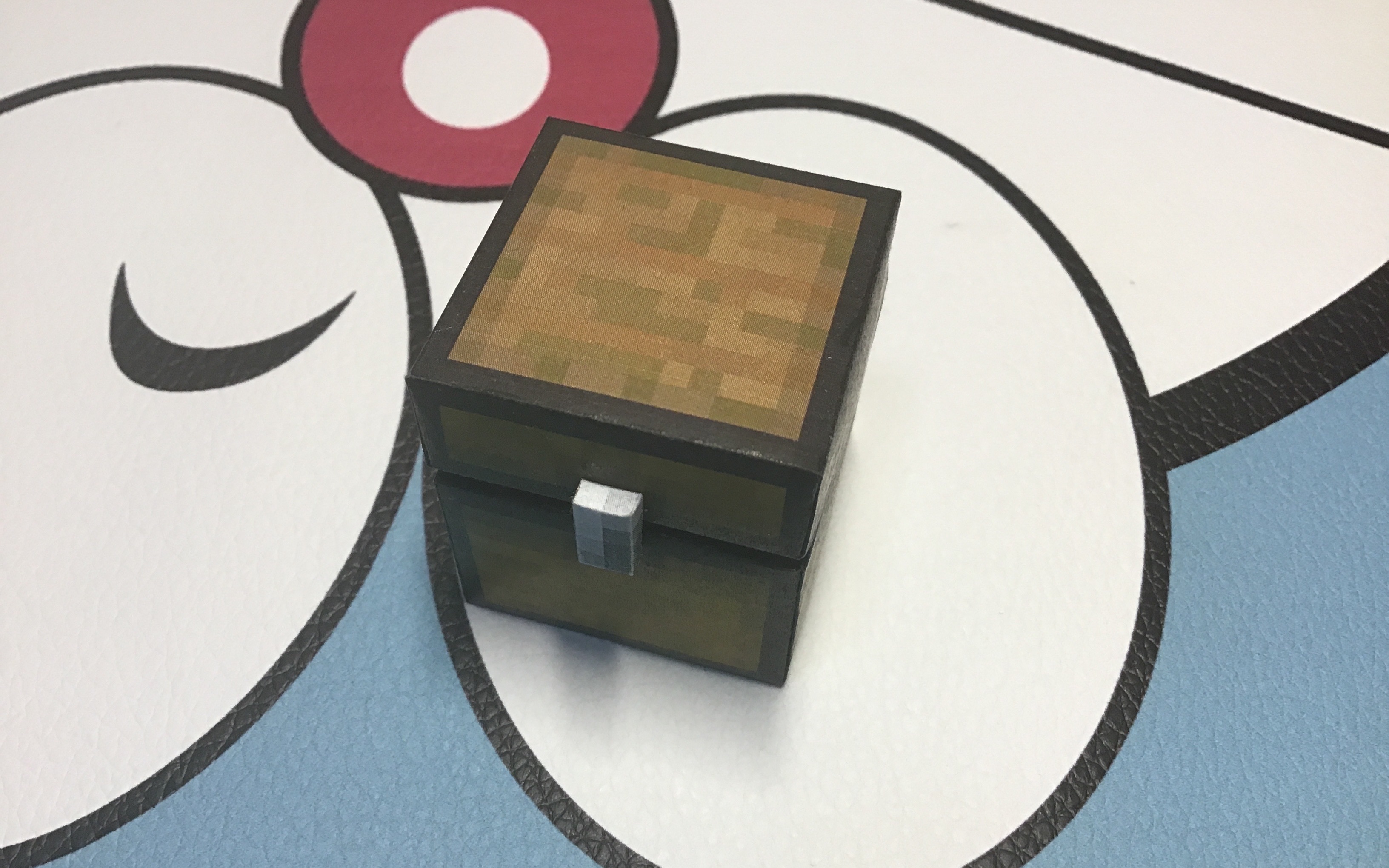 【纸模】我的世界箱子纸模型制作过程