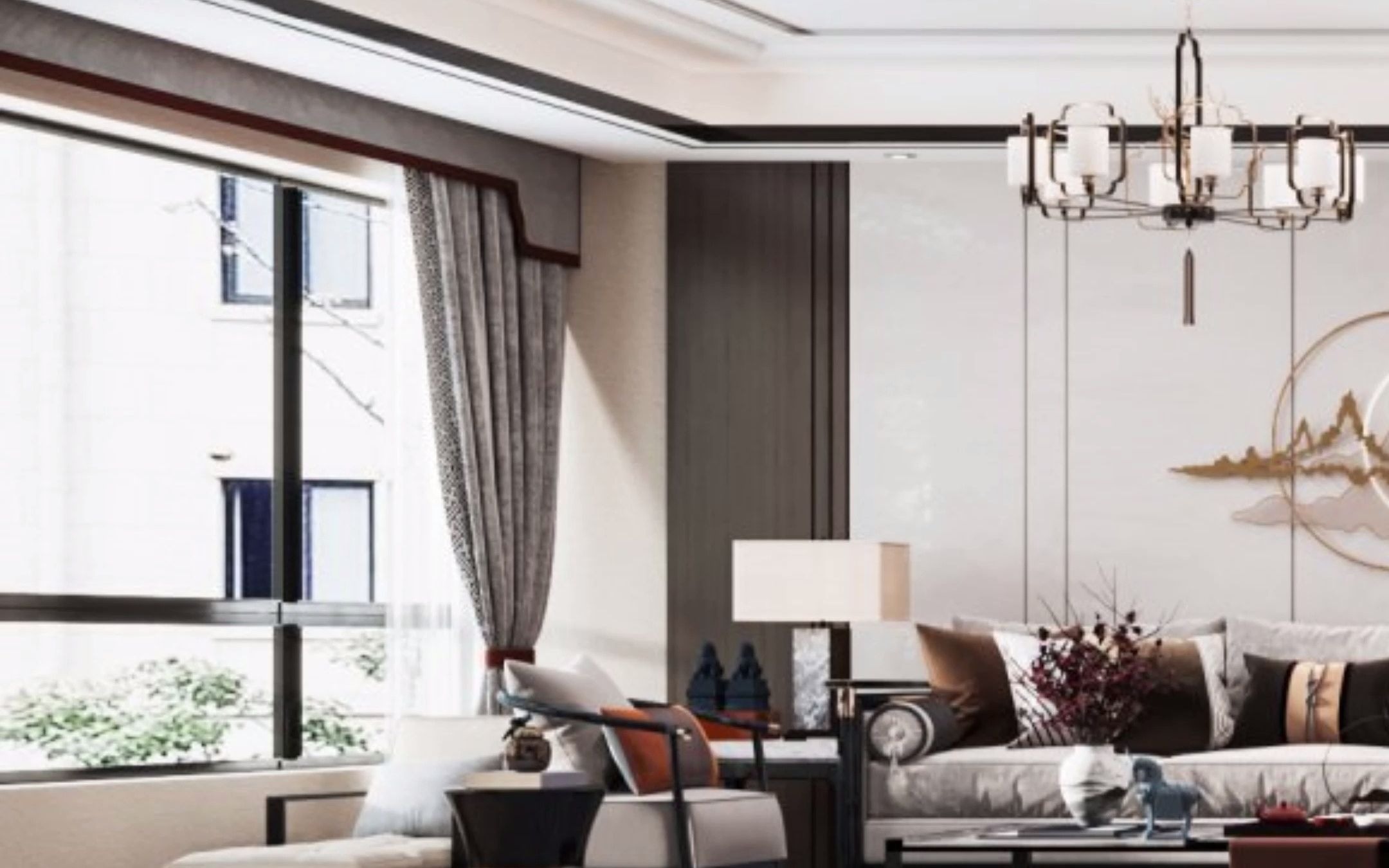 昆明装修,新中式装修设计效果图