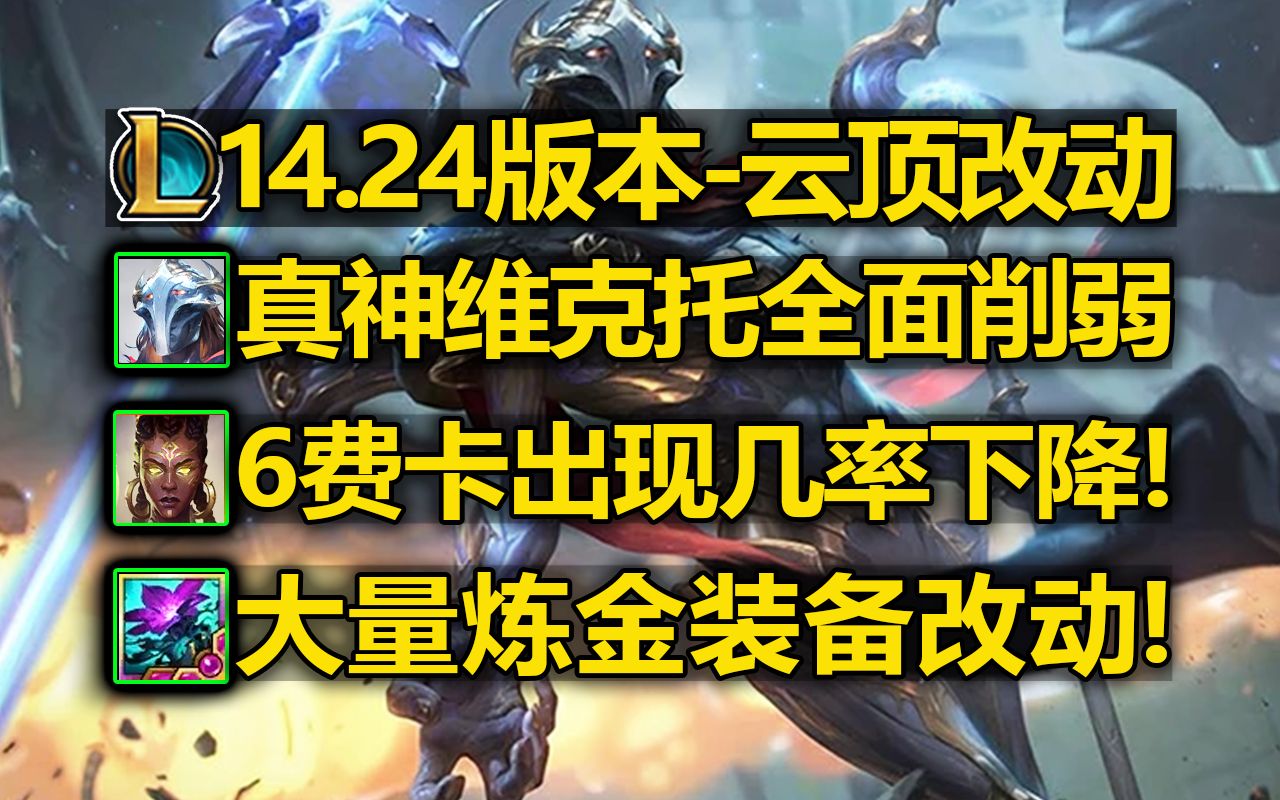 云顶[热补丁]改动介绍:真神[维克托]全面削弱!6费卡出现几率下降!大量...