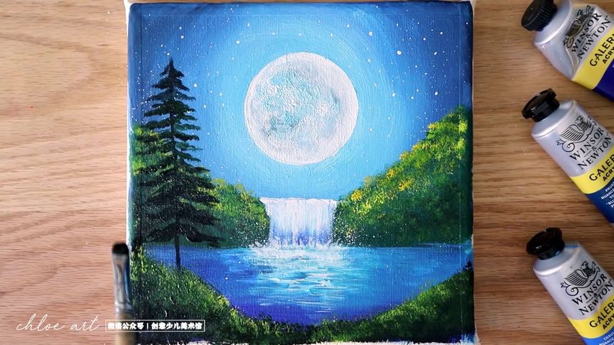 少儿水粉画|教你一招画水粉画,简单又漂亮!