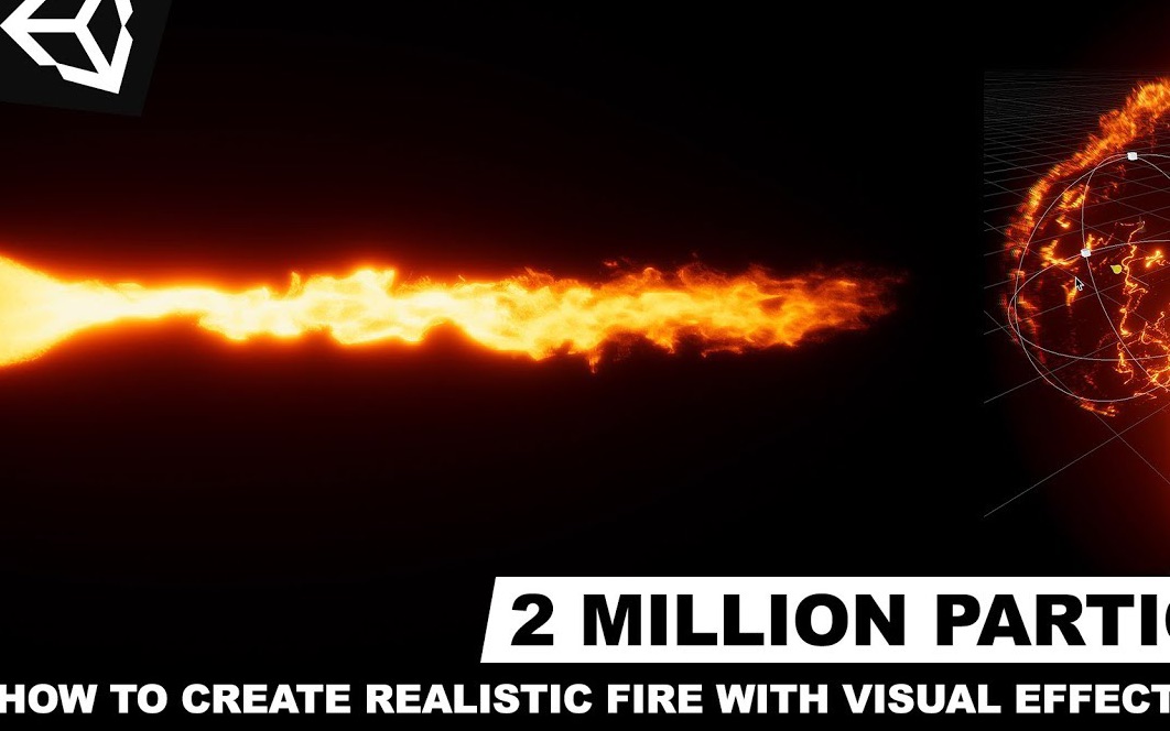Unity3d VFX图形-如何创建火灾与视觉效果图形的200万粒子?