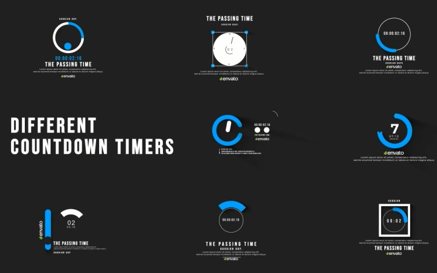 AE模板-健身倒计时时间计时器