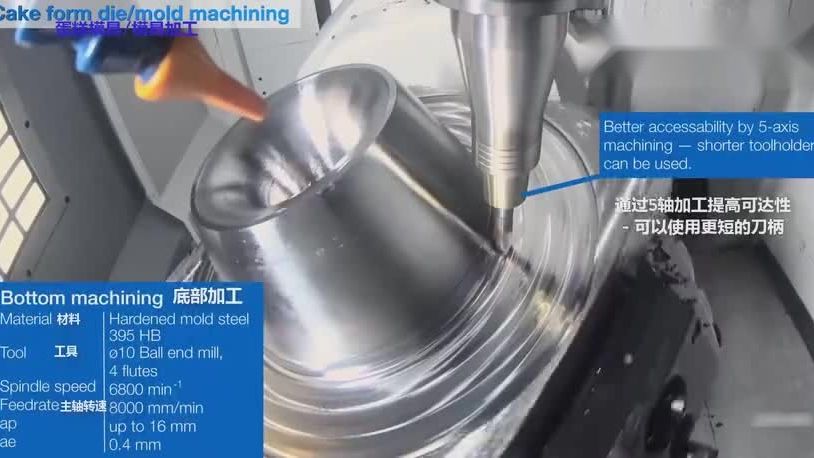 十分复杂的蛋糕模具加工过程,看过程就不简单