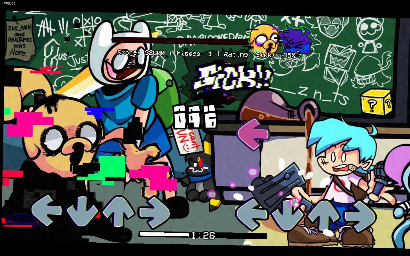 【FNF老模组】超优质错误化模组通关