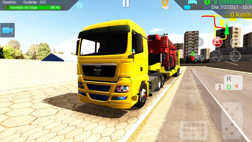 世界卡车模拟,德国曼重卡重载运输大型移动吊车